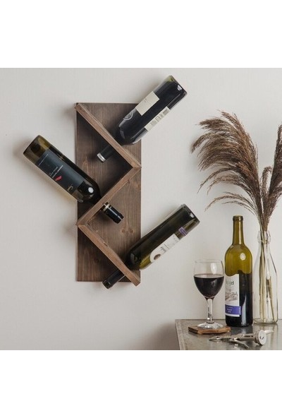 Vip Home Concept Ahşap Şarap Standı Şaraplık Düzenleyici
