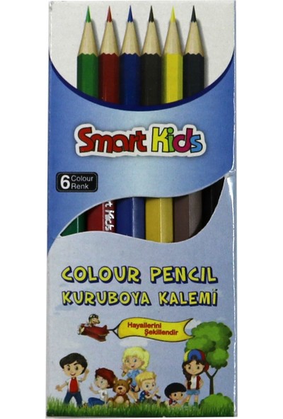 Smart Kids 2966 Mini Kuru Boya Kalemi 6'lı