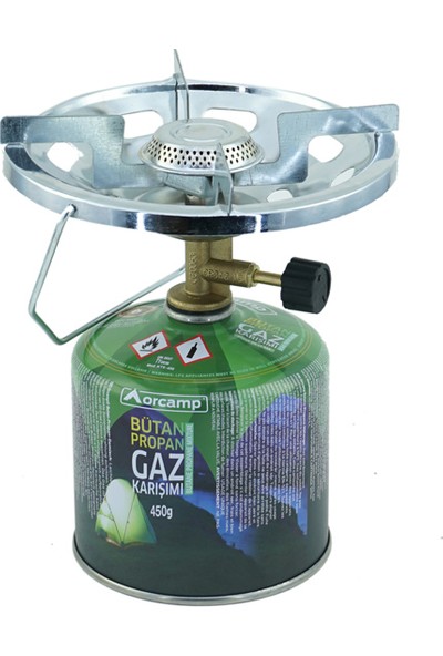Orgaz K-500-450 Vidalı Kamp Ocağı + 450 gr Kartuş Orgaz K-500-450 Vidalı Kamp Ocağı + 450 gr Kartuş