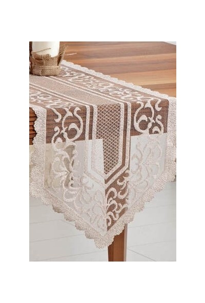 Osmanlı Desene Örme Runner Örtüsü 40X140 Osmanlı Desene Örme Runner Örtüsü 40X140