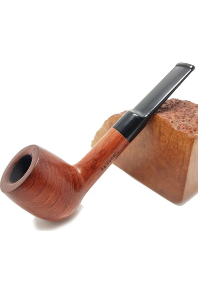 Falconetti 9 Mm. Mat Maun Düz Sap Ahşap Pipo PY60