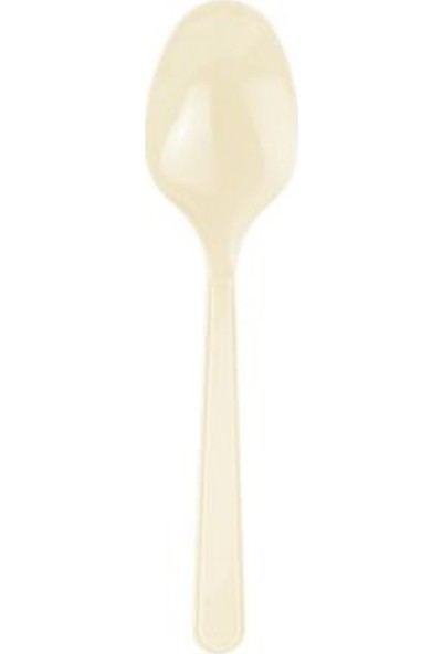 Party Shop Krem Rengi Kaşık 25'li