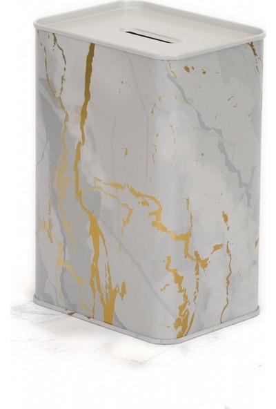 Evle Metal Dikdörtgen Kumbara