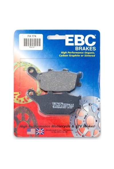 Ebc FA174 Organıc Fren Balatası Ebc FA174 Organıc Fren Balatası