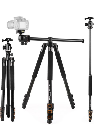 Andoer TTT-004 360 Derece Dönebilen 78.7 inç Alüminyum Alaşımlı Tripod - Siyah (Yurt Dışından) Andoer TTT-004 360 Derece Dönebilen 78.7 inç Alüminyum Alaşımlı Tripod - Siyah (Yurt Dışından)