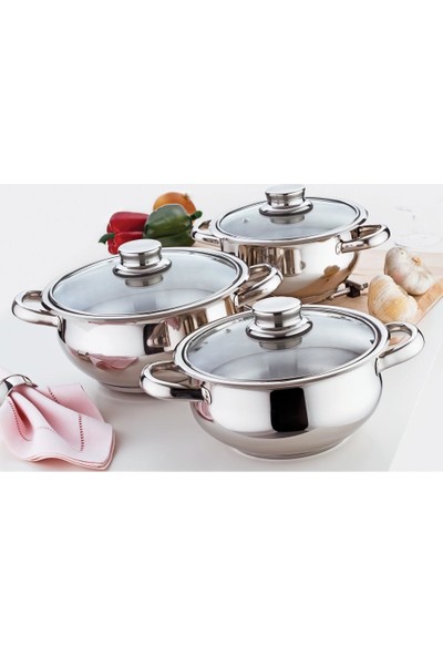 Gülsan Mercan 6 Parça Tencere Seti