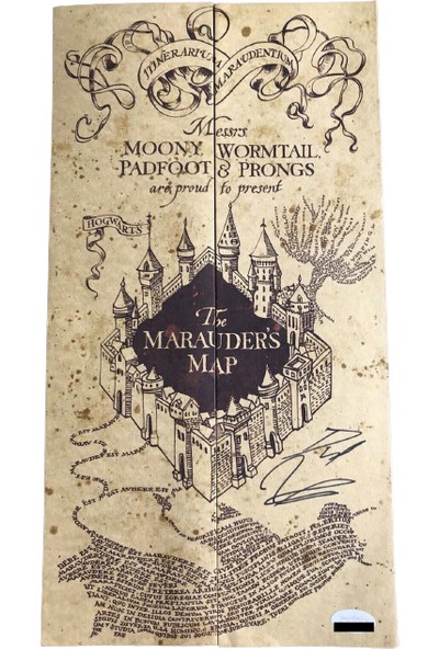 1001 Hediye Harry Potter Marauder's Map Çapulcu Haritası