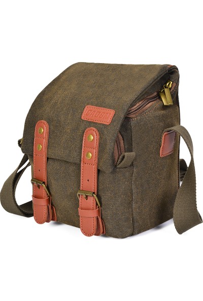 Caden Tuval Kamera için Omuz Çantası Kahverengi (Yurt Dışından) Caden Tuval Kamera için Omuz Çantası Kahverengi (Yurt Dışından)