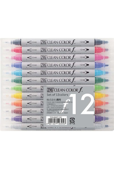 Zig Clean Color F Çift Uçlu Kalem Seti 12 Renk