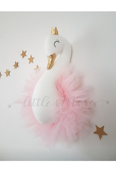 Little And More 50 cm Kuğu Büst Duvar Dekoru