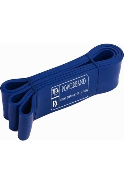 Powerband Direnç Lastiği ve Egzersiz Bandı Lacivert Strong 208CMX64MMX4.5MM