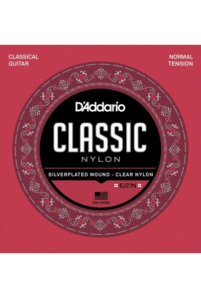 Daddario EJ27N Clasic Gitar Teli Daddario EJ27N Clasic Gitar Teli