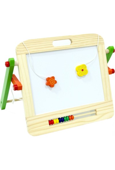 Sunman Ahşap Manyetik Abaküslü Çift Taraflı Mini Yazı Tahtası Sunman Ahşap Manyetik Abaküslü Çift Taraflı Mini Yazı Tahtası