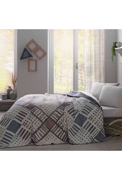 Taç - Sidney Mavi Çift Kişilik Pamuklu Battaniye Taç - Sidney Mavi Çift Kişilik Pamuklu Battaniye