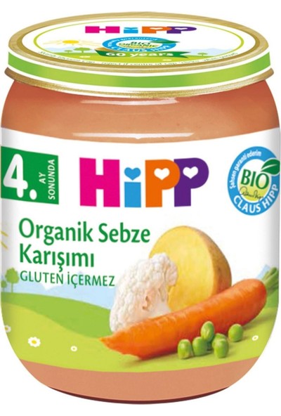 Hipp Organik Sebze Karışımı 125 gr