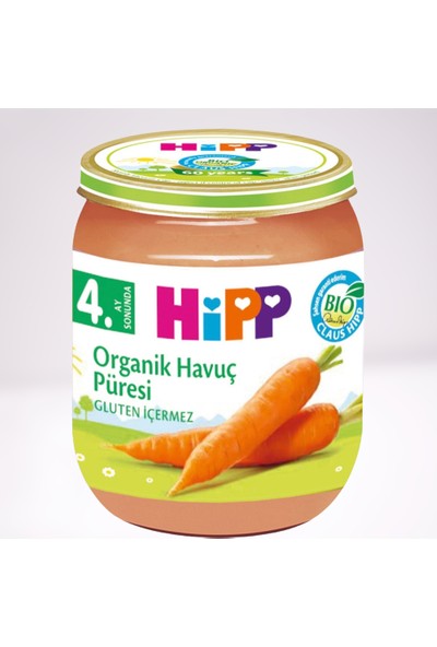 Hipp Organik Havuç Püresi 125 gr Hipp Organik Havuç Püresi 125 gr
