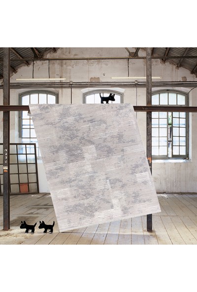 Payidar Halı Tarz 4932A 80X300 cm Gri/beyaz Modern Halı