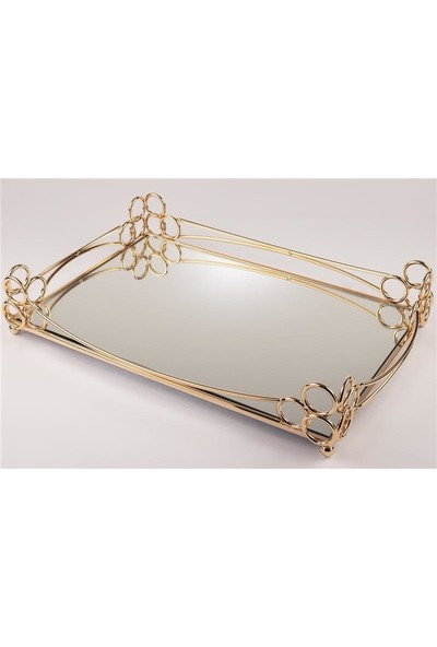Mikasa Moor Gold Dik Halkalı Aynalı Tepsi