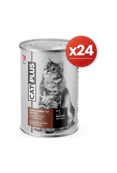 Catplus Biftekli Kedi Konservesi 415 gr x 24 Adet
