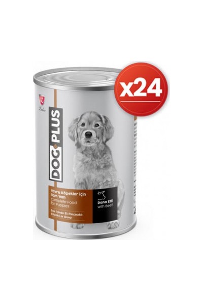 Dogplus Biftekli Yavru Köpek Konservesi 415 gr x 24 Adet