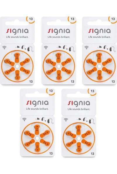 Signia 13 Numara Işitme Cihazı Pili 30'lu