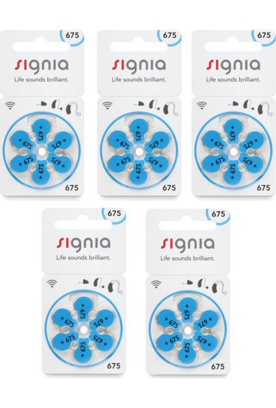 Signia 675 Numara Işitme Cihazı Pili 30'lu