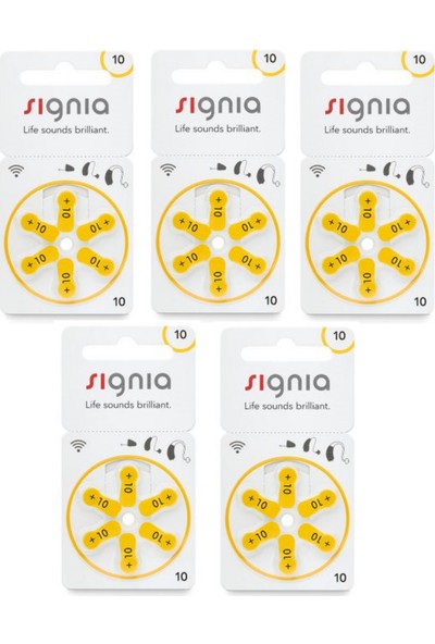 Signia 10 Numara Işitme Cihazı Pili 30'lu