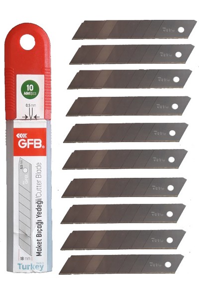 Gfb Maket Bıçağı Gfb Yedek Uç 100 Adet Kalınlık 0,5 Maket Bıçağı Ağzı Gfb Maket Bıçağı Gfb Yedek Uç 100 Adet Kalınlık 0,5 Maket Bıçağı Ağzı