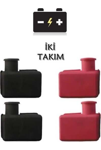 Mesa Iki (2) Takım Akü Kutup Başı Kuruma Lastiği (+)(-), Muhafaza Başlığı, Kapağı Mesa Iki (2) Takım Akü Kutup Başı Kuruma Lastiği (+)(-), Muhafaza Başlığı, Kapağı