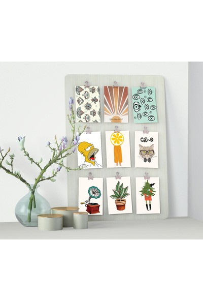 Paytak Moda Karışık Tasarımlı 9'lu Dokulu Kağıt Motto 7-10 cm