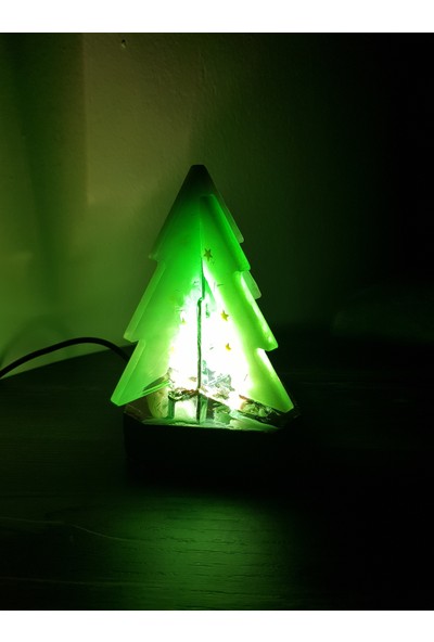 Sultan Epoksi Çam Ağacı Gece Lambası