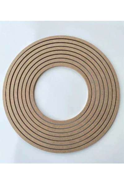 VRDEPO Ham Mdf 8'li Vidasız Kasnak Ham Mdf Boyanabilir