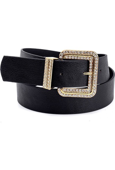 Paçuli Kare Tokalı Taşlı Kemer