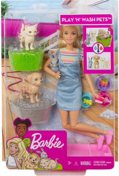 Barbie ve Hayvanları Banyo Eğlencesinde Oyun Seti Barbie ve Hayvanları Banyo Eğlencesinde Oyun Seti