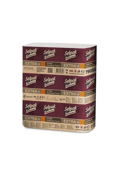 Selpak Professional Extra Z Katlama Dispanser Havlu 200'LÜ 12 Paket 21.5 x 24 cm Selpak Professional Extra Z Katlama Dispanser Havlu 200'LÜ 12 Paket 21.5 x 24 cm