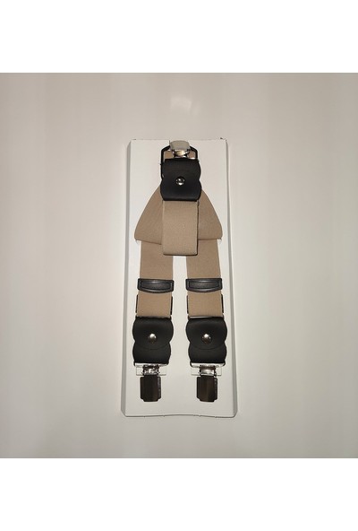 Mert Giyim Bej Barista Pantolon Askısı