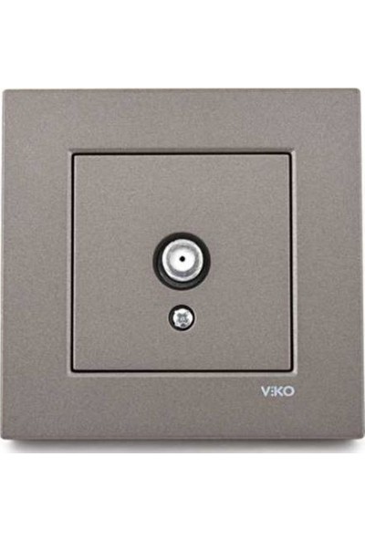 Viko Novella Antrasit Uydu Prizi F Konnektörlü Çerçeveli