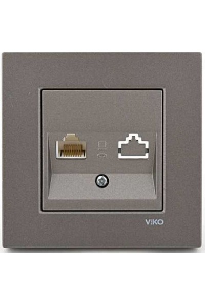 Viko Novella Antrasit Nümeris Telefon Çerçeveli