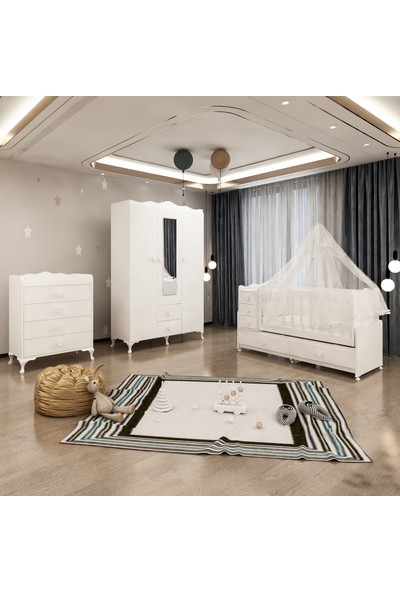 Garaj Home Melina Bebek Odası Takımı - Yatak ve Uyku Seti Kombinli