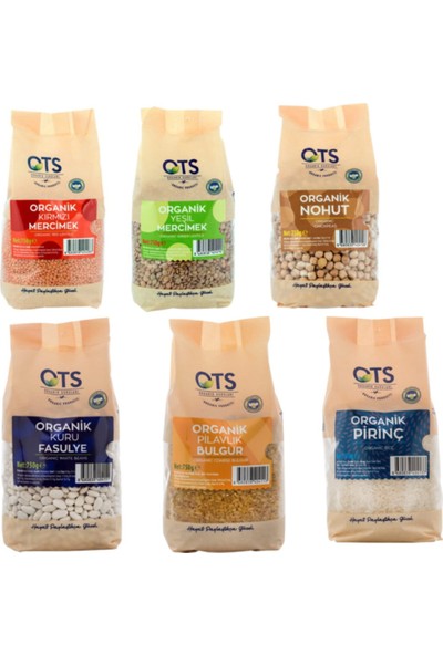 OTS Organik Bakliyat Paketi 6'lı