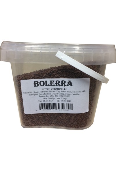 Bolerra Pasta Süsü Sütlü Vermicelli 1 kg Bolerra Pasta Süsü Sütlü Vermicelli 1 kg