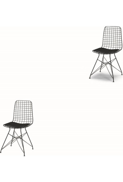 Homedora 2 Adet Tel Sandalye Homedora 2 Adet Tel Sandalye