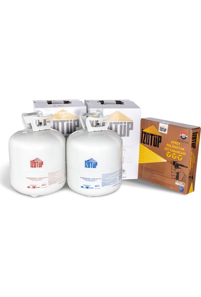 Izotüp Sprey Poliüretan Isı, Su, Nem Yalıtım Kiti (60 Metrekare)