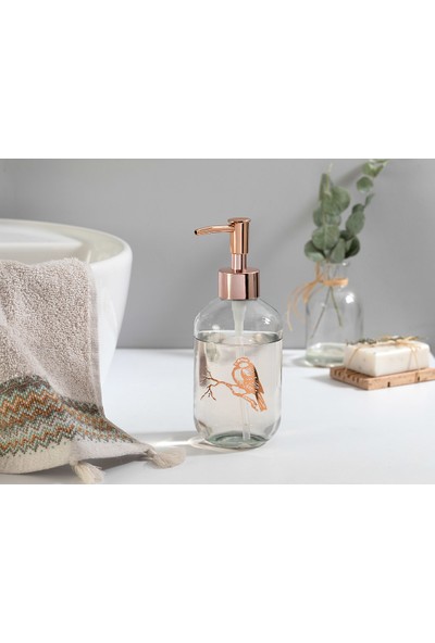 English Home Birdy Cam Banyo Sıvı Sabunluk 7,2X18,5 cm Rose Gold English Home Birdy Cam Banyo Sıvı Sabunluk 7,2X18,5 cm Rose Gold