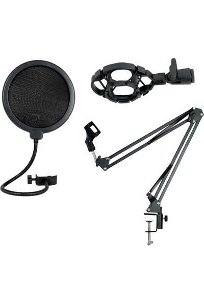 Provoice As-21 Stüdyo Mikrofon Standı + Shock Mount + Pop Filtre Provoice As-21 Stüdyo Mikrofon Standı + Shock Mount + Pop Filtre