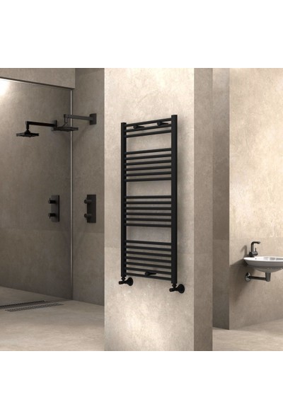 Radiva Banyo ve Mutfak Için Havlupan 600X1200 Düz Mat Siyah