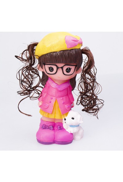 Yakut Dekoratif 25 cm Kız Figürlü Kumbara