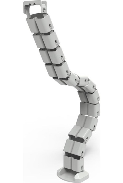 Ne-Ad Masa Altı Kablo Toplayıcı Dinazor Omurga Kablo Kanalı Gri Renk Ne-Ad Masa Altı Kablo Toplayıcı Dinazor Omurga Kablo Kanalı Gri Renk