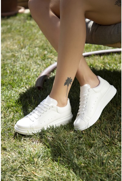 Baqmaq Beyaz-Beyaz Kadın Ayakkabı 5007-20-110001