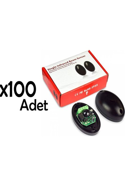 Sonex Fotosel Garaj, Bariyer, Kapı ve Pencere Emniyet Sensörü - 100 Adet Fotosel Emniyet Sensörü Sonex Fotosel Garaj, Bariyer, Kapı ve Pencere Emniyet Sensörü - 100 Adet Fotosel Emniyet Sensörü
